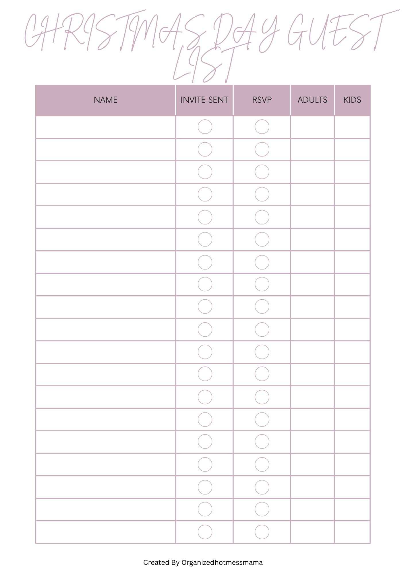 Ultimate Christmas Planner - Organized Hot Mess Mama